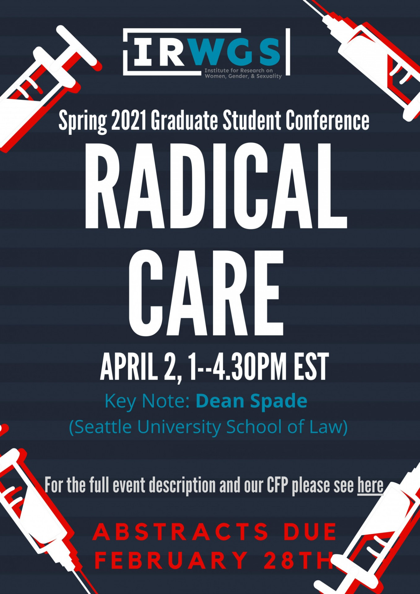 Graduate Fellows Student Conference on “Radical Care” | The Department ...